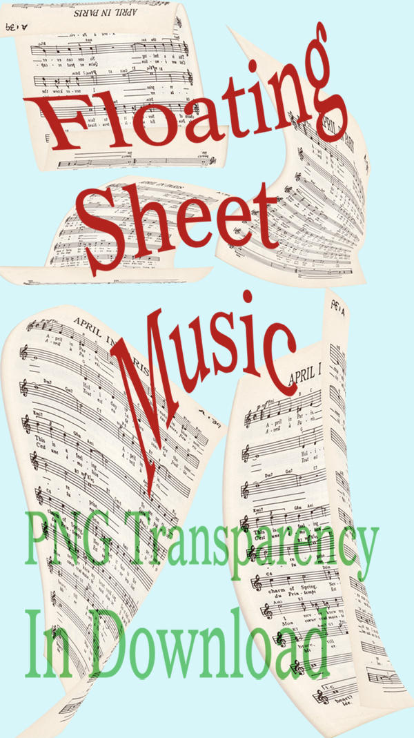 Floating Sheet Music - 5 Pack by markopolio-stock on DeviantArt