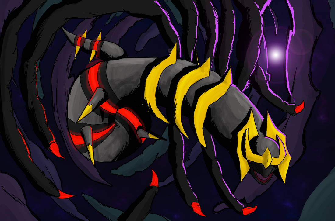 Giratina (colored) by OlivenoGaufres on DeviantArt