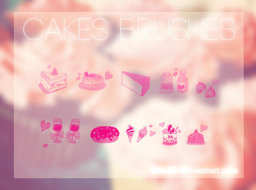 Cakes Brushes by miichb on DeviantArt