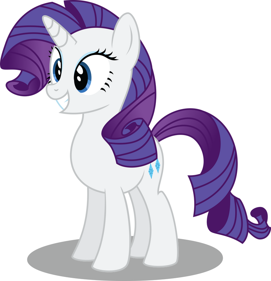 Happy Rarity by MLP-Scribbles on DeviantArt