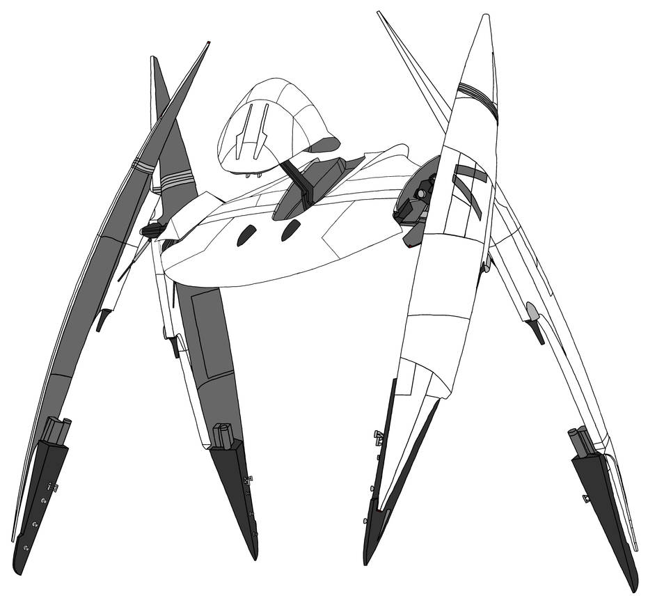 Vulture Droid Line Art by cyberdragon5 on DeviantArt