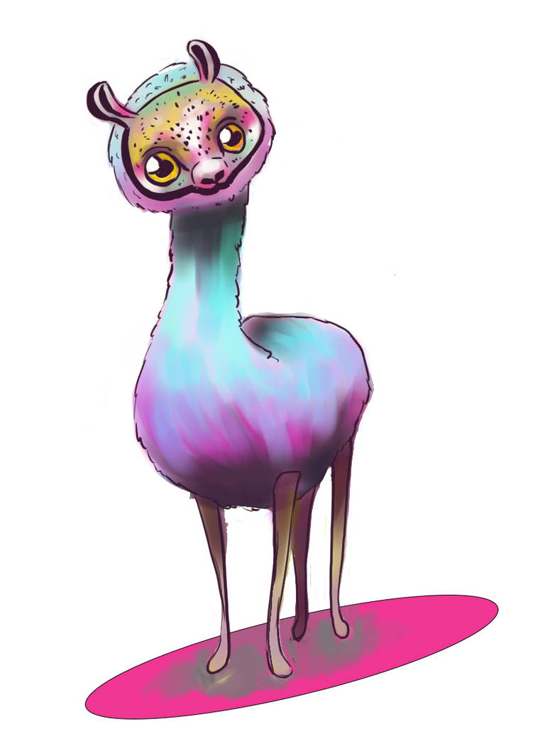Alpaca Neon by KyaraGagliardini on DeviantArt