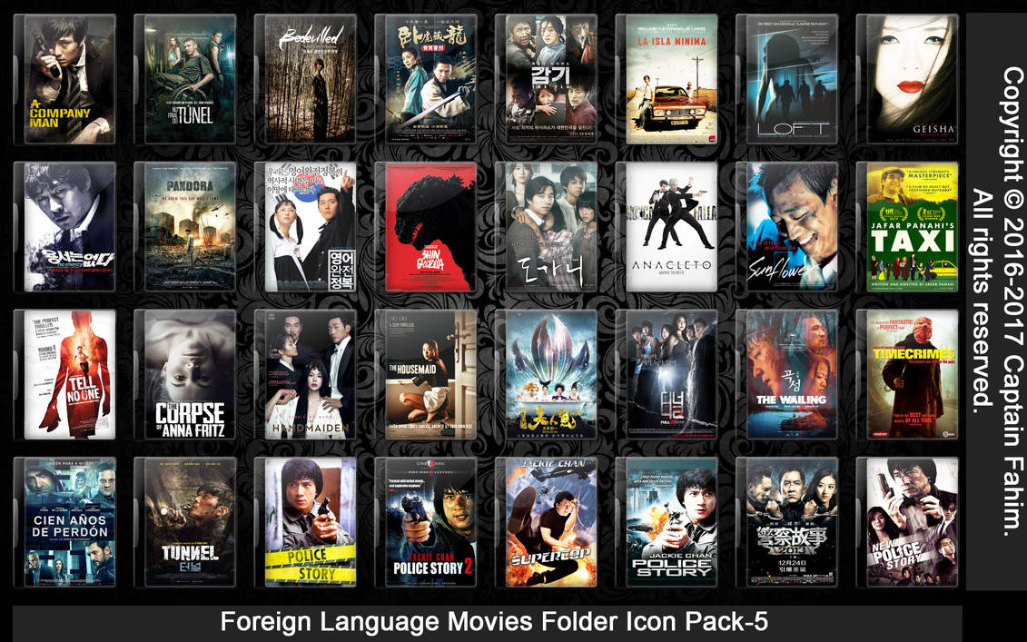 Foreign Language Movies Folder Icon Pack-5 by CaptainFahim on DeviantArt