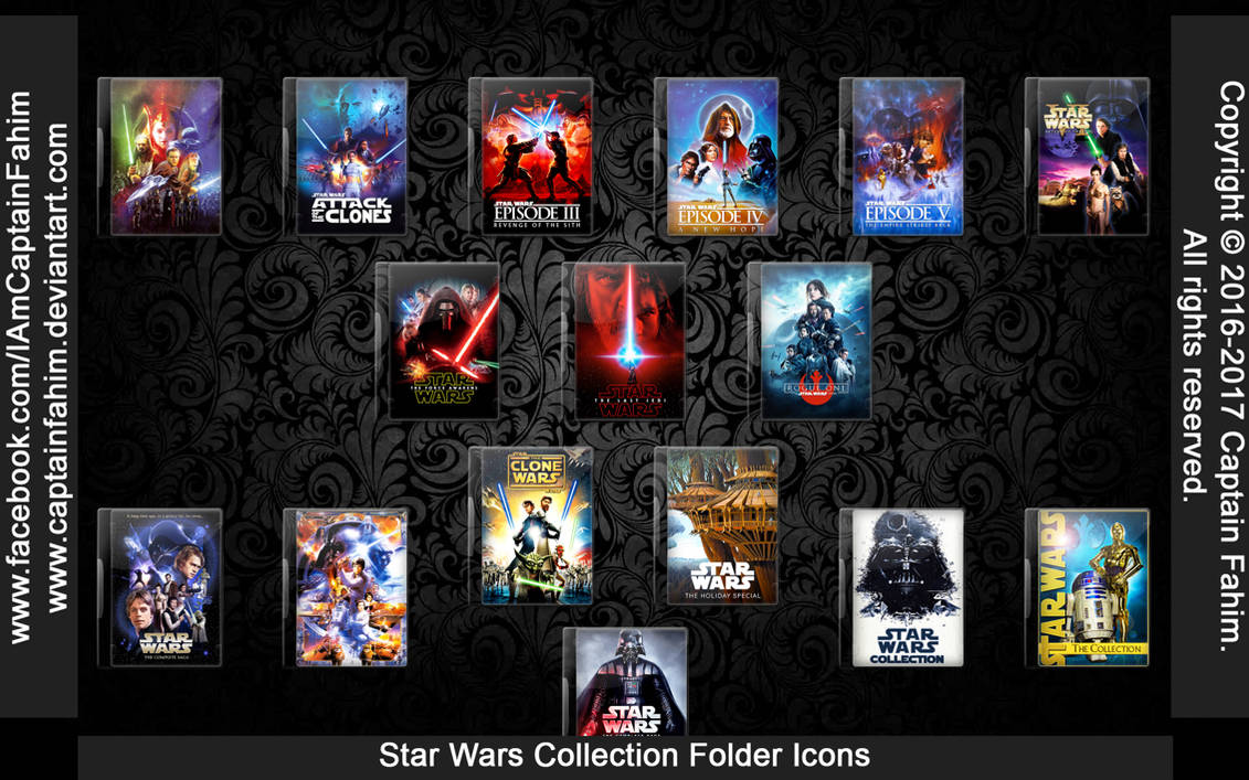 Star Wars Series Collection Folder Icon by CaptainFahim on DeviantArt