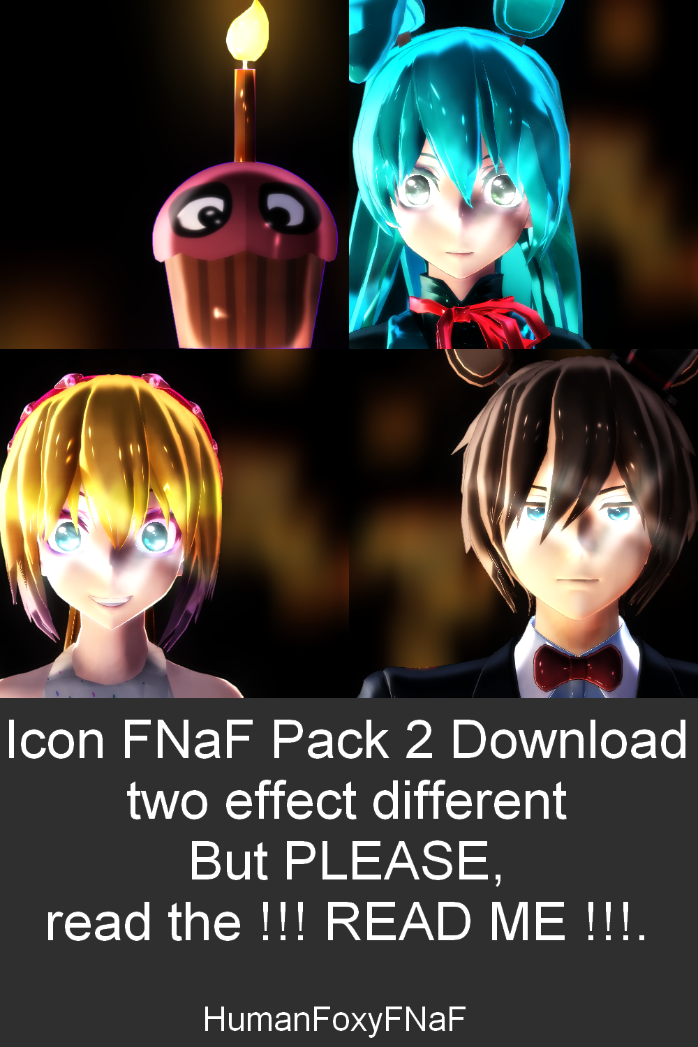 [MMDxFNaFxDL] ICON FNAF 2 PACK by HumanFoxyFNaF on DeviantArt