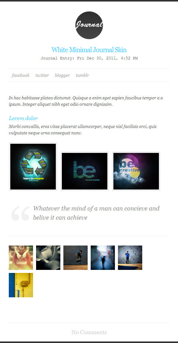 White Minimal Journal Skin by madazulu on DeviantArt