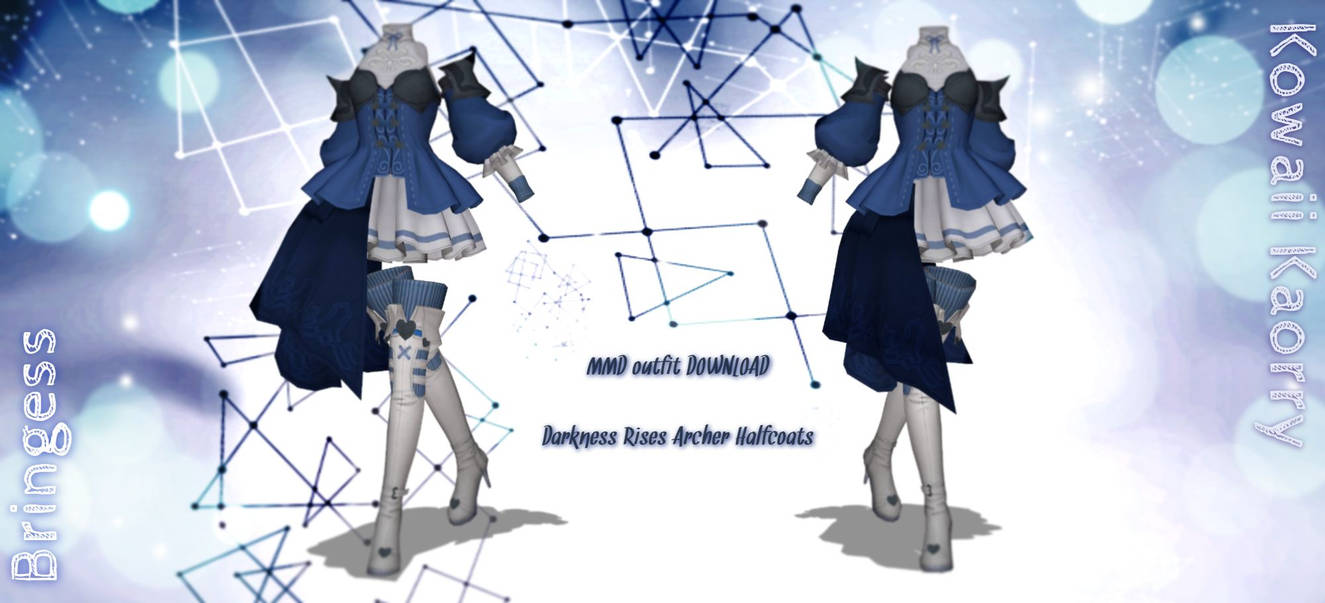 MMD outfit Darkness Rises - Archer Halfcoats DL by Kowaii-Kaorry on ...