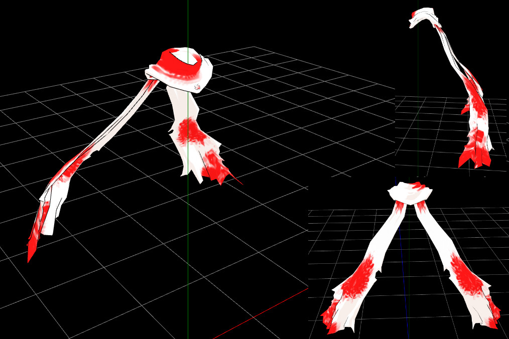 mmd bloody white scarf by RoxaDragonsoul on DeviantArt
