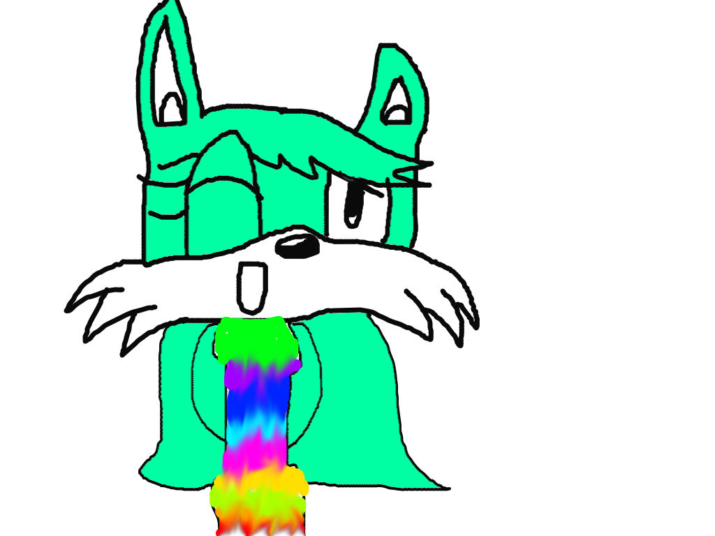 Rainbow Fox by silvyathehedgie99 on DeviantArt