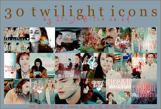 Twilight Icons - Part 1. by ItsJoBitch on DeviantArt