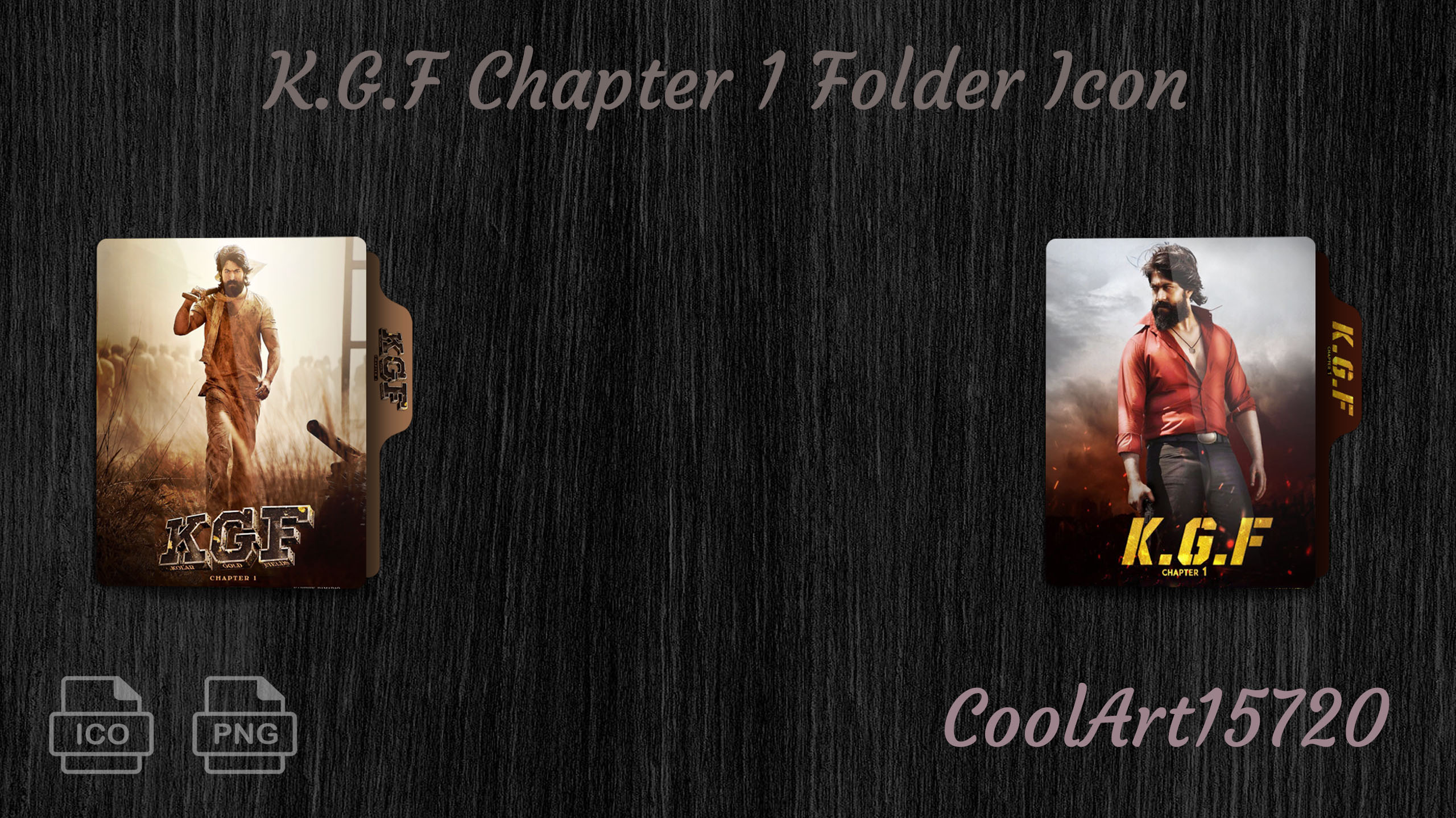 K.G.F Chapter 1 (2018) Folder Icon by CoolArt15720 on DeviantArt