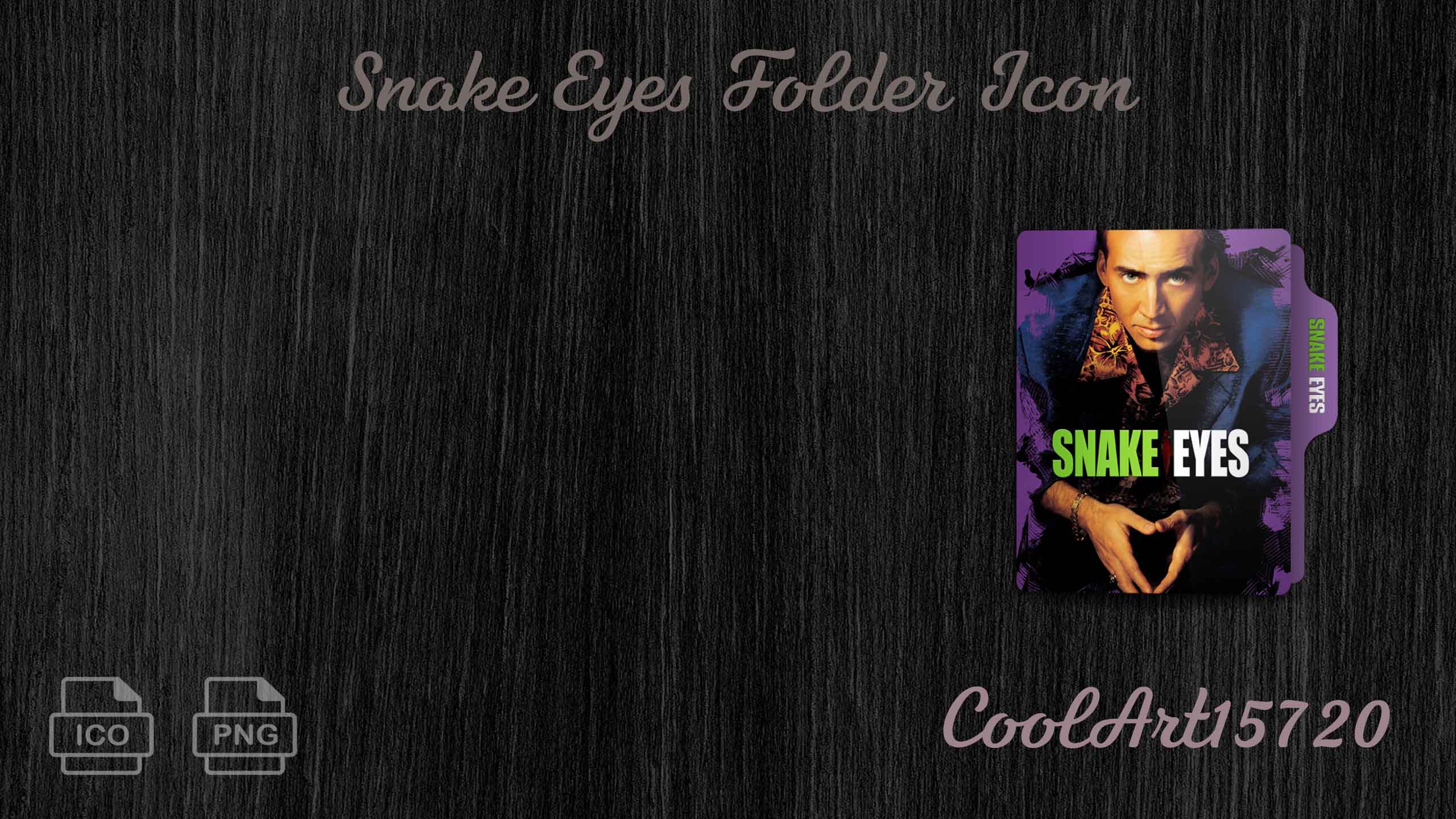 Snake Eyes (2021) Folder Icon by CoolArt15720 on DeviantArt