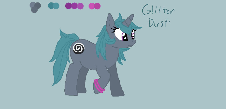 My Little Pony Oc: Glitter Dust by ImmaRwaffle on DeviantArt