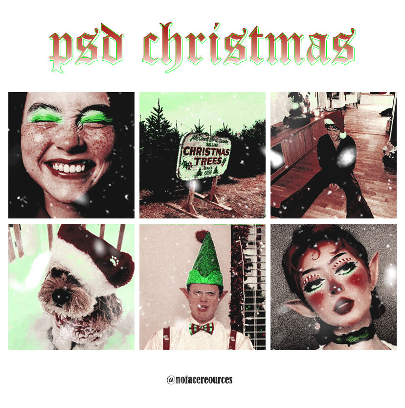 PSD #16 - CHRISTMAS by @nofaceresources by nofaceresources on DeviantArt