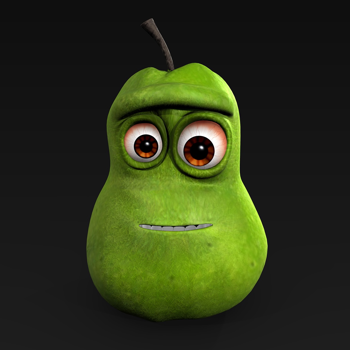 Mr Pear character 3d model made in blender by bryansvt92 on DeviantArt