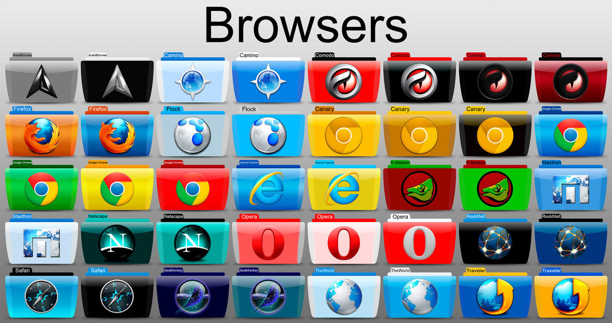Browsers Colorflow Folder Icon Pack by DiabloALG on DeviantArt