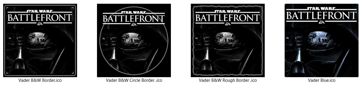 Star Wars Battlefront Vader Icons JPG+ICO [x4] by Rhyz66 on DeviantArt