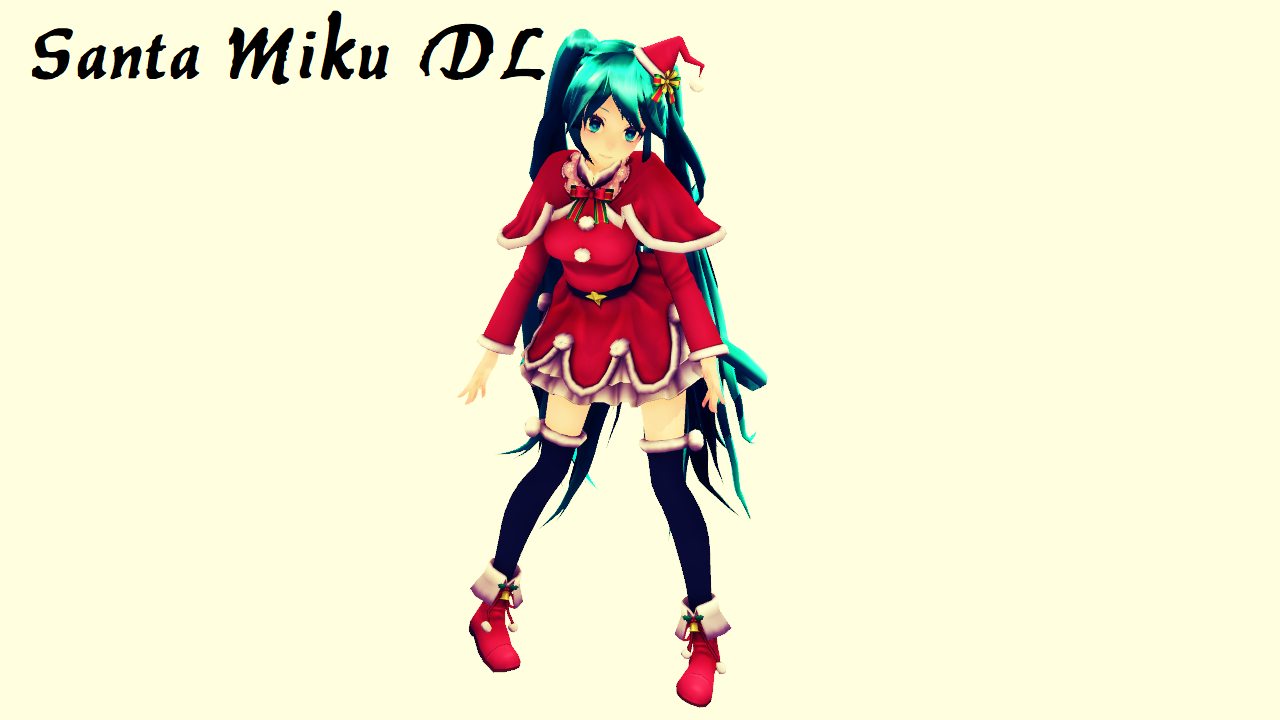 [MMD] Santa Miku +DL by CharaNay on DeviantArt