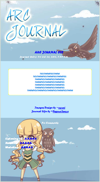 Arc Journal-Skin Commission by Pascua-Tanya on DeviantArt