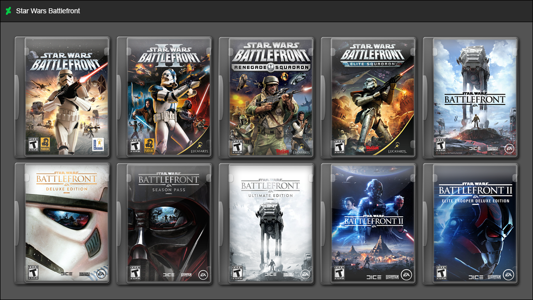 Star Wars Battlefront Series by GameBoxIcons on DeviantArt