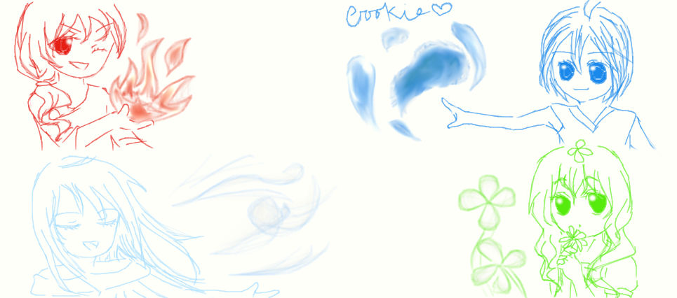 4 elements by cookie718 on DeviantArt