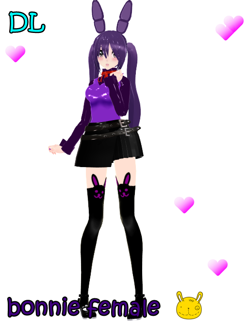[MMDxFNAF] bonnie female DL by DannaCHANkawaiiFNAF on DeviantArt