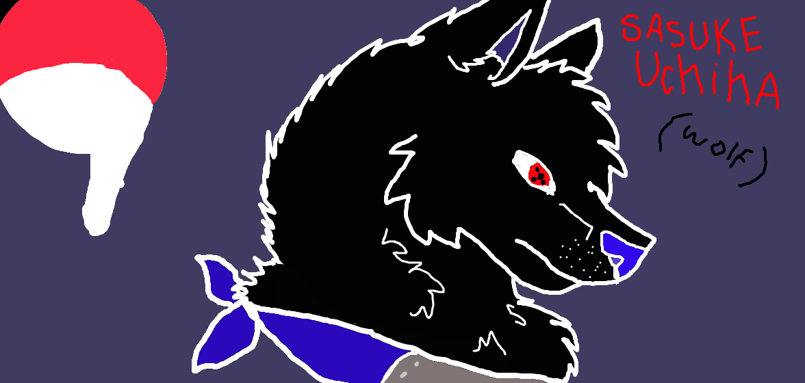 Sasuke Uchiha (wolf) by AxleFirewolf on DeviantArt