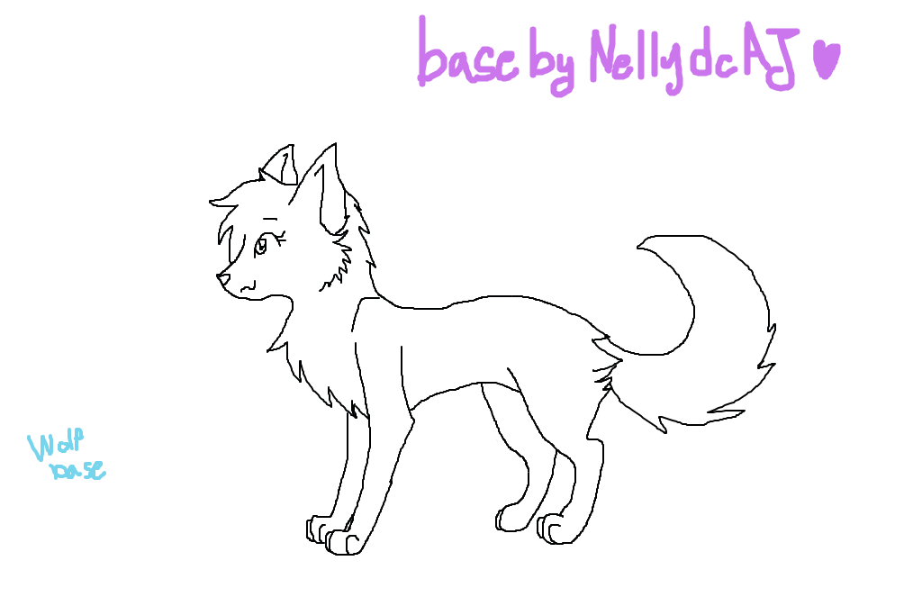 Free Female Wolf Base (Read Rules in description) by NellydcAJ on ...