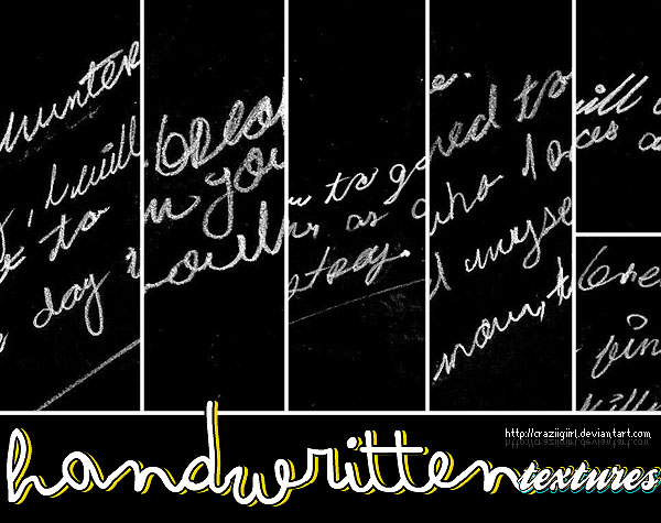 Handwritten Textures - Pack 01 by craziigiirl on DeviantArt