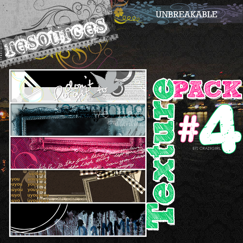 Unbreakable - Texture Pack 04 by craziigiirl on DeviantArt