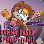 Bunnie Rabbot [Advance Sprite] Animated Stance by AMTModollas on DeviantArt