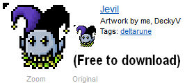 Jevil cursor by DeckyV on DeviantArt
