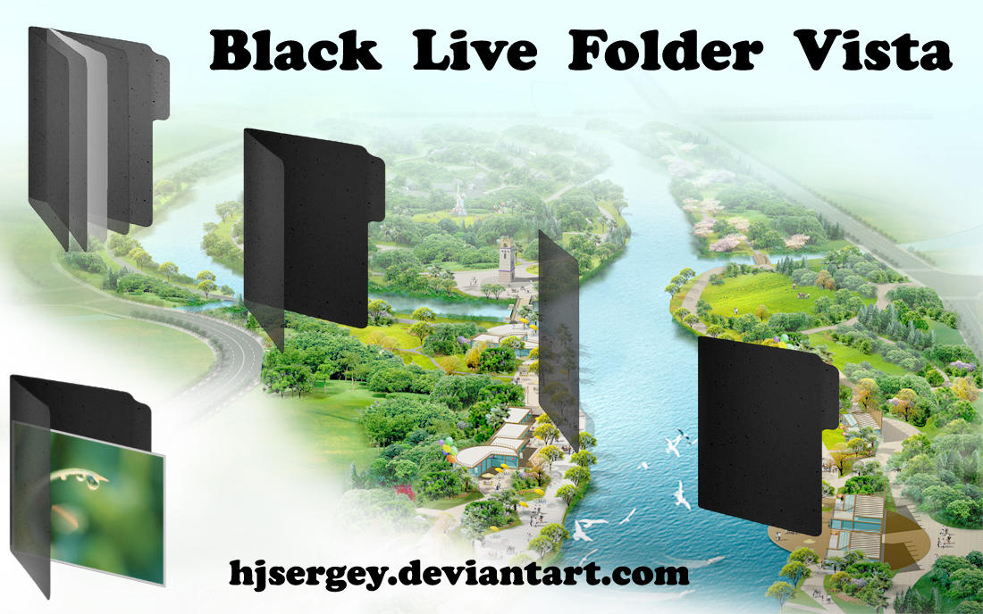 Black Live Folder Vista by hjsergey on DeviantArt