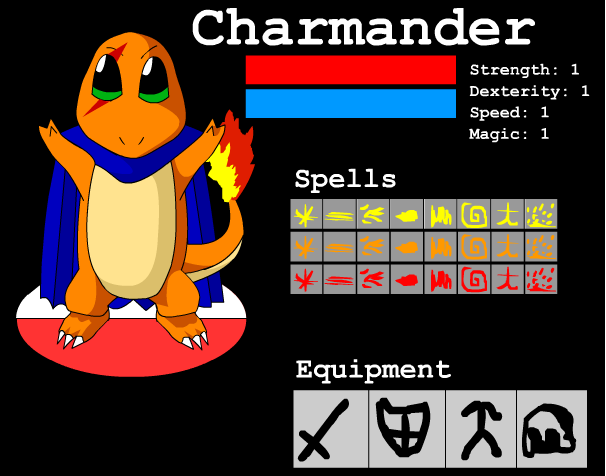 RPG Stats Screen-Incomplete by BlackKingX on DeviantArt