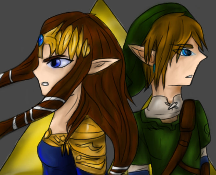 Legend of Zelda Twilight Princess Link and Zelda by MidnightDash2137 on ...