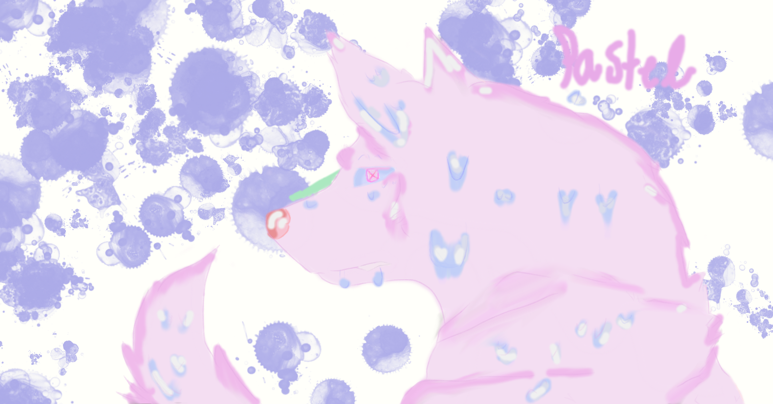 Pastel Wolf by Farmyy on DeviantArt