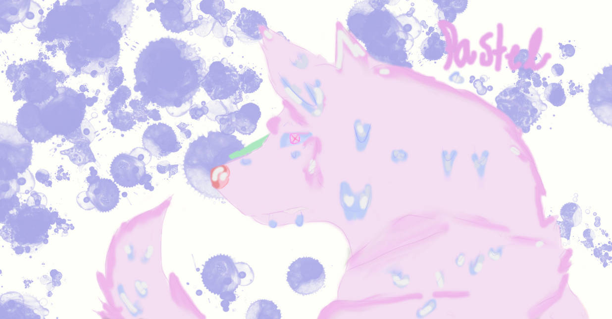 Pastel Wolf by Farmyy on DeviantArt