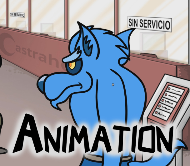 Blue Werewolf at Bank by PIUwolf on DeviantArt