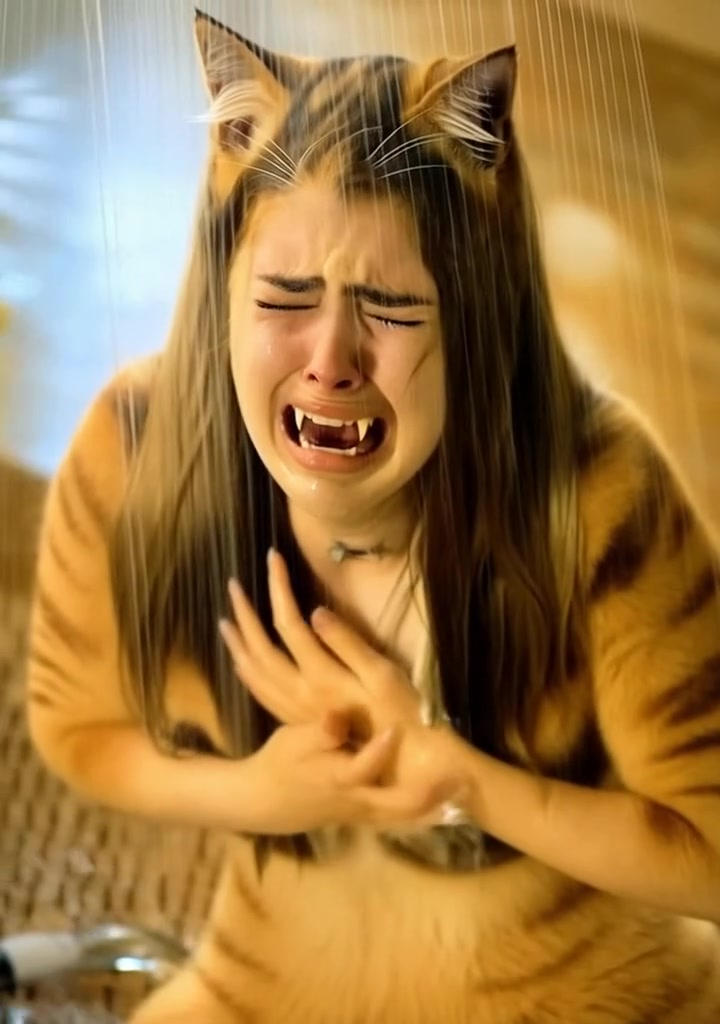 Betrayed, Heartbroken Catgirl Crying In Shower 2 by Lovevibrations on ...