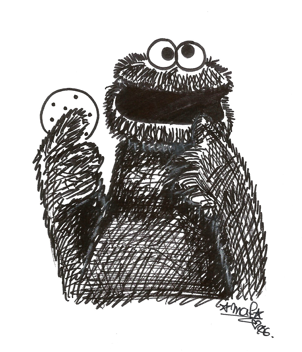 Cookie Monster by MAFcartoons on DeviantArt