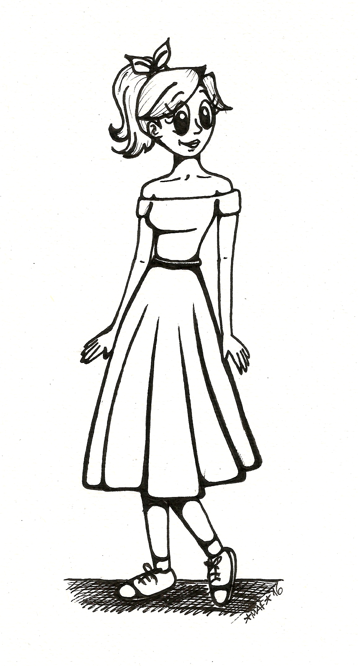 Vintage Girl by MAFcartoons on DeviantArt