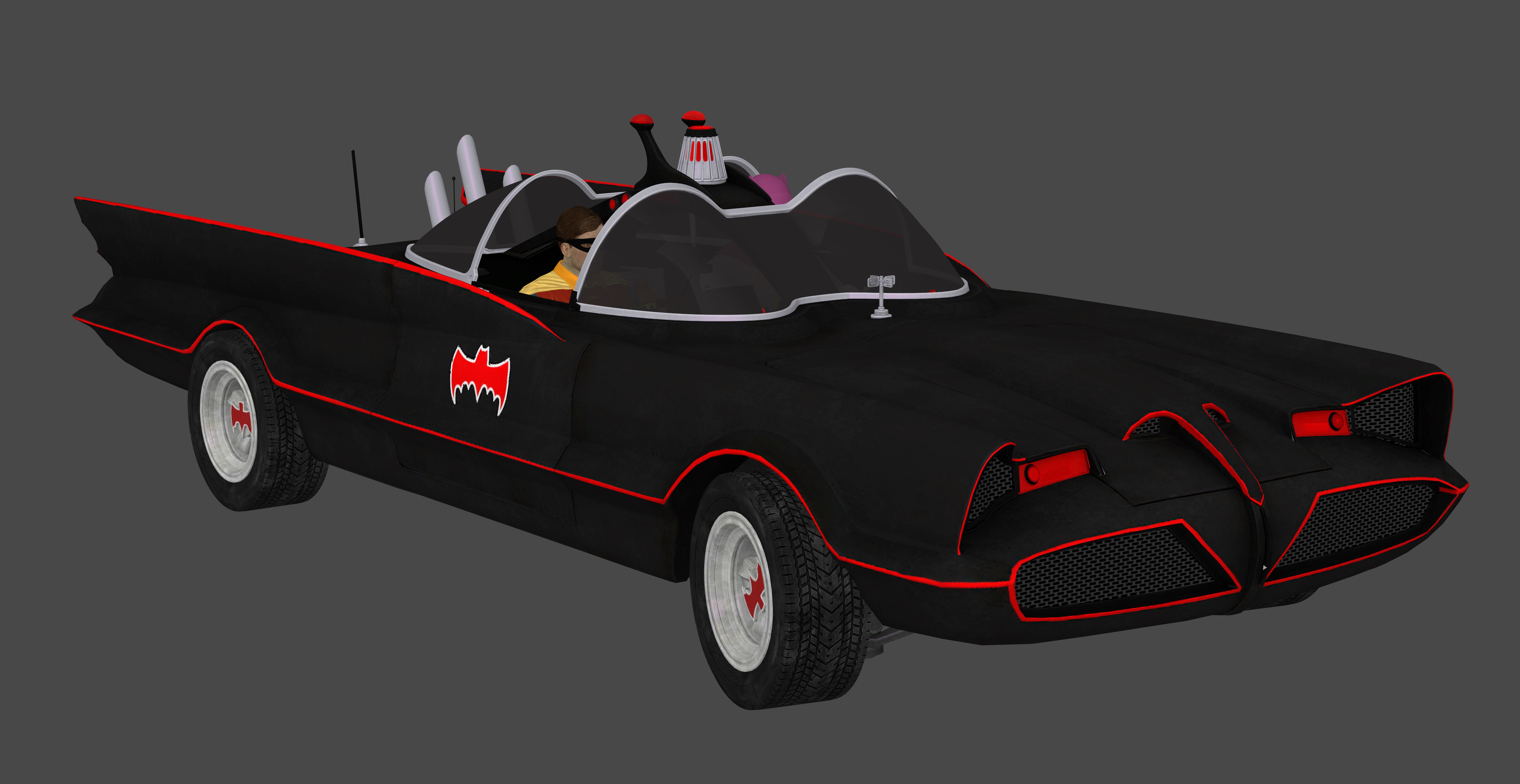 XNALARA - BATMAN ARKHAM KNIGHT - BATMOBILE 1960s by CapLagRobin on ...
