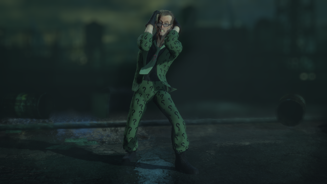 Batman: Arkham City: 60s Frank Gorshin Riddler by CapLagRobin on DeviantArt