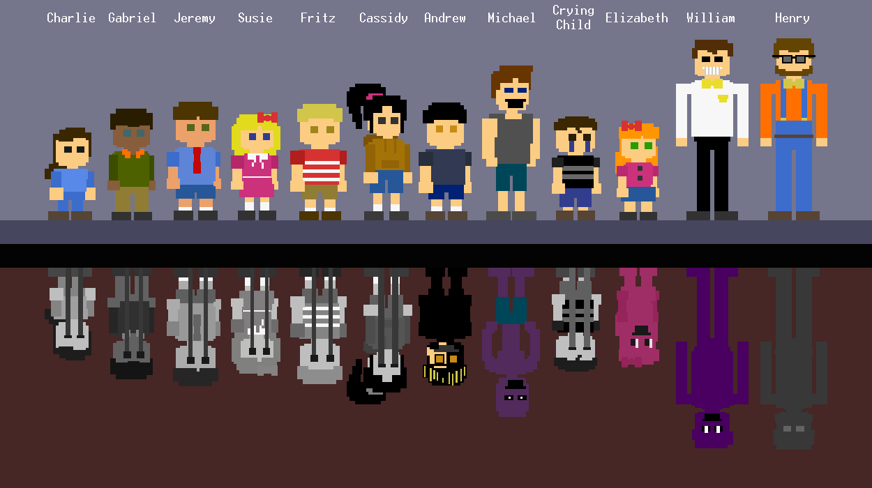 Afton Family V3 along with Emily Family and MCI by GoldenRichard93 on DeviantArt