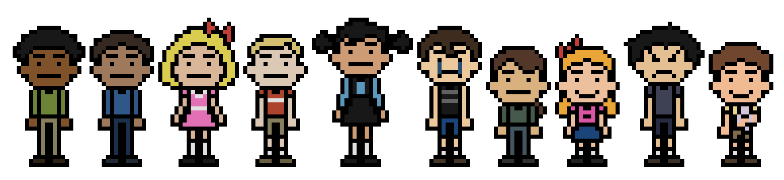 The FNaF Children (RTTP Styled Sprites) by GoldenRichard93 on DeviantArt