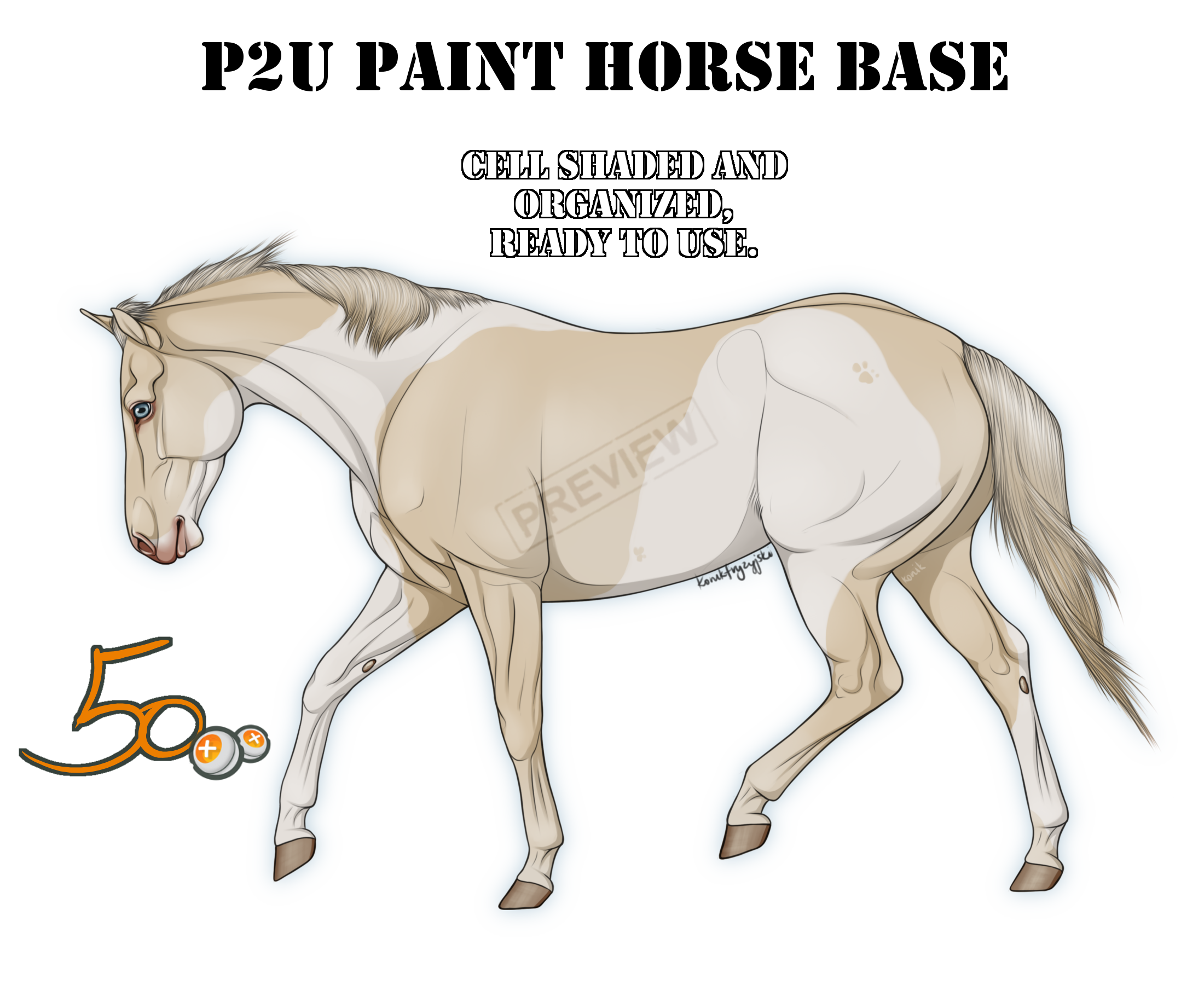 Pay2Use Paint Horse Base 50pts by konikfryzyjski on DeviantArt
