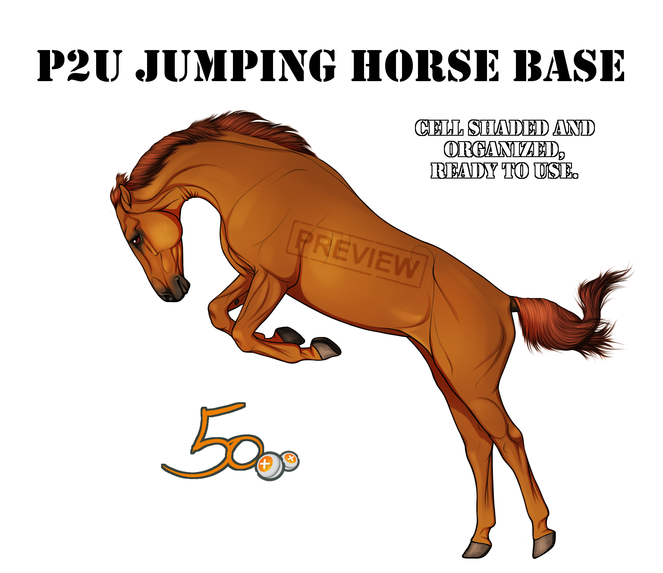 Pay2Use Jumping Horse Base 50pts by konikfryzyjski on DeviantArt