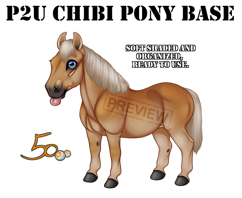 Pay2Use Chibi Pony Base by konikfryzyjski on DeviantArt