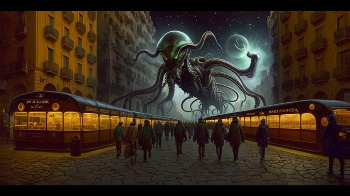 Deep space alien monsters Video LE - AI Art by Cyberalbi on DeviantArt