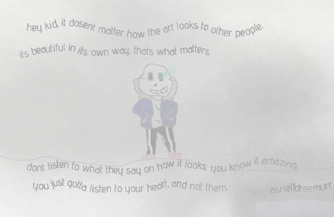 sans encouragement by asriel1dreemurr on DeviantArt